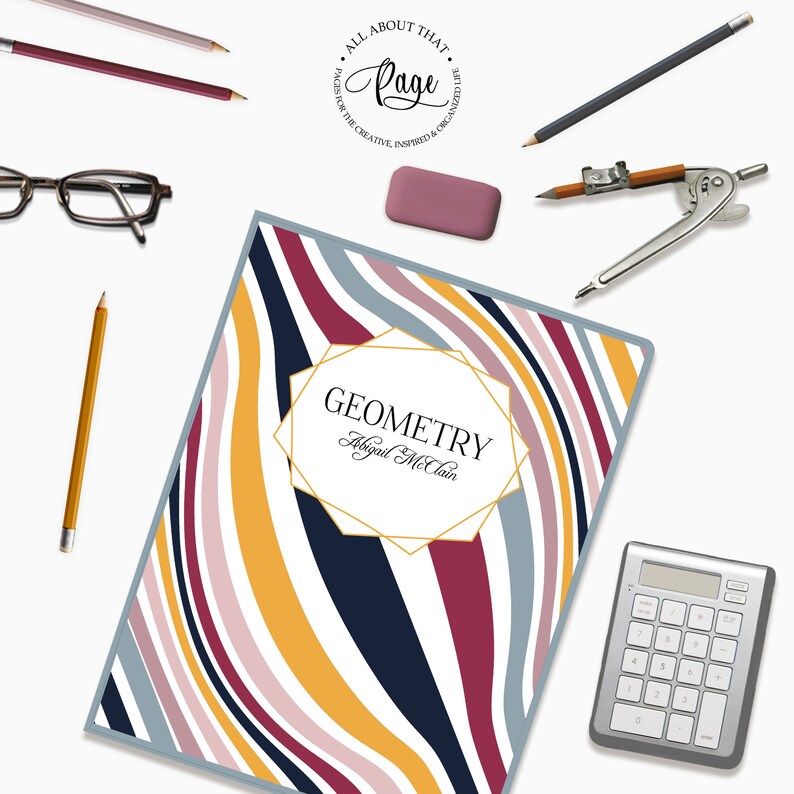 Editable Binder Covers and Spines 3 Ring Notebook Cover | Etsy