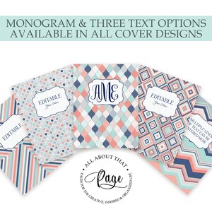 Editable Binder Covers and Spines, 3 Ring Notebook Cover, Editable ...
