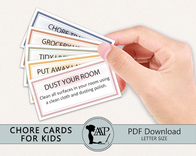 Printable Cleaning Bundle , Cleaning Cards, Kids Cleaning Cards ...