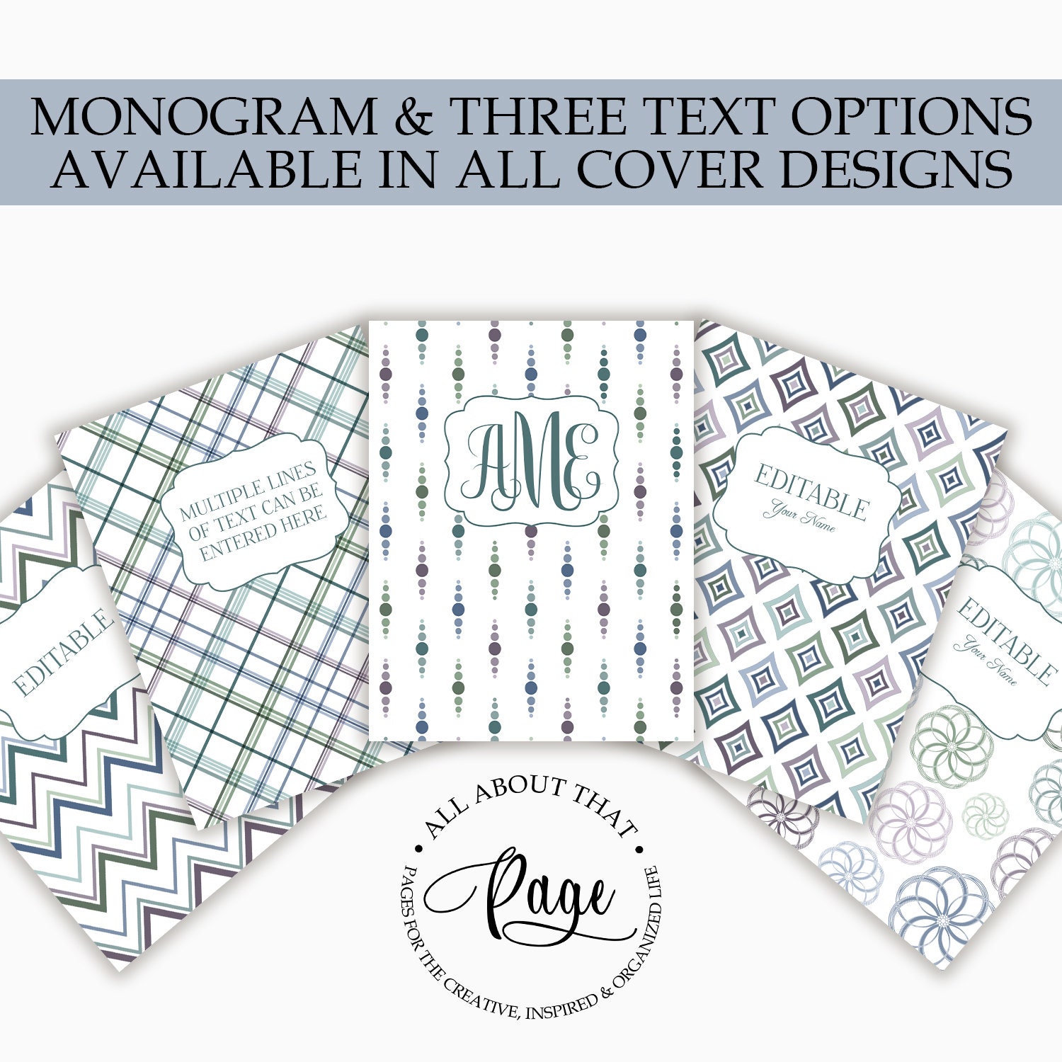 Editable Binder Covers and Spines, 3 Ring Notebook Cover, Editable ...