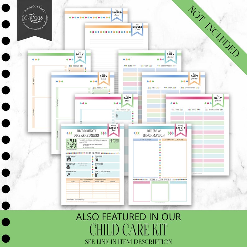 Editable Daily Schedule Template Family Routine Homeschool - Etsy