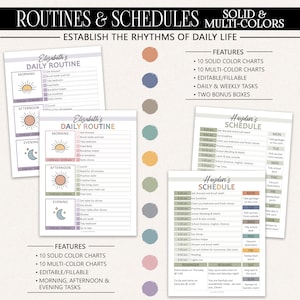EDITABLE Family Chore & Cleaning Bundle Printable | Chore Charts ...