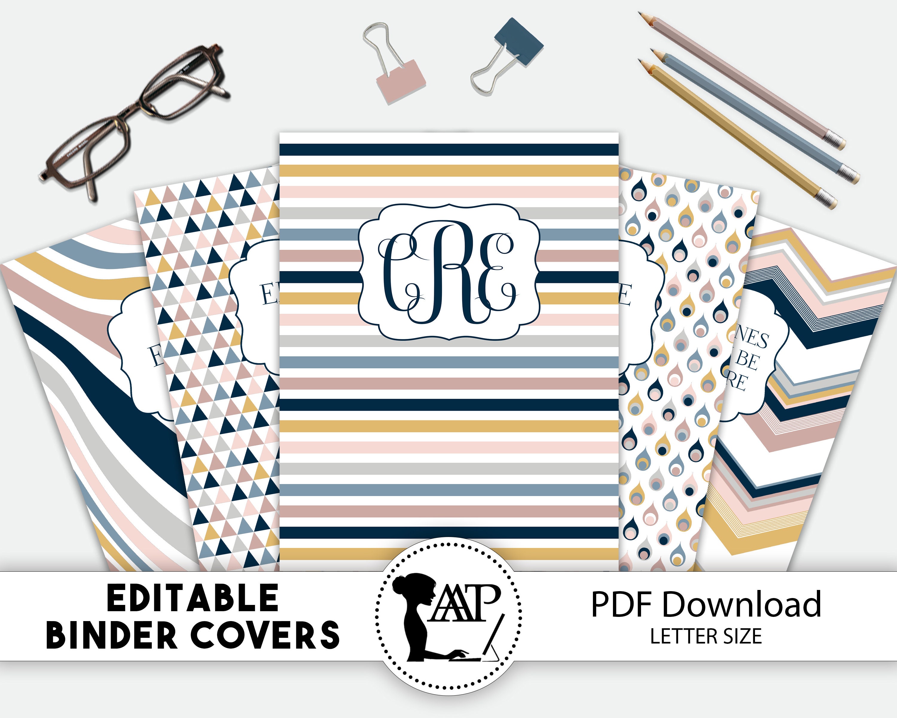 Cute Binder Cover Templates