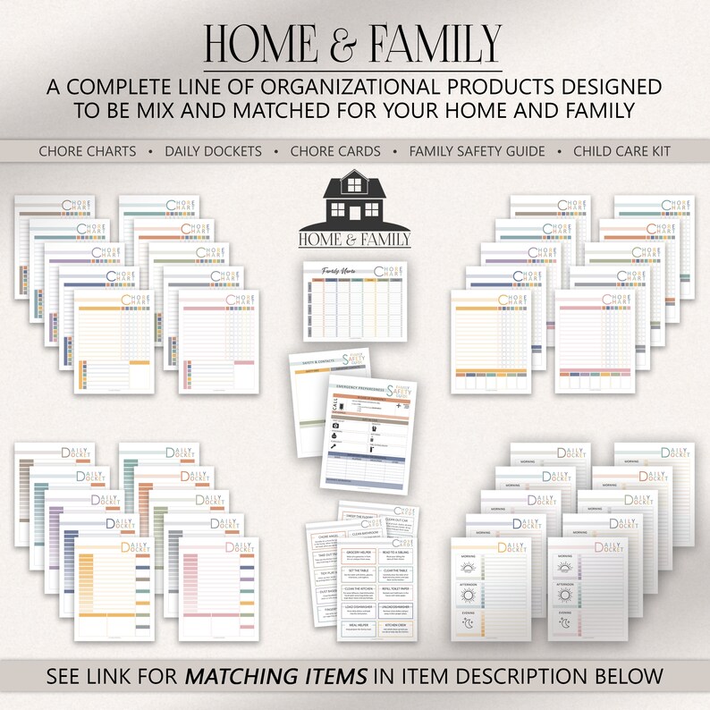 Editable Chore Chart for Kids Printable Bundle - Etsy Canada