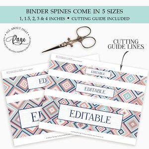 Editable Binder Covers and Spines, 3 Ring Notebook Cover, Editable ...