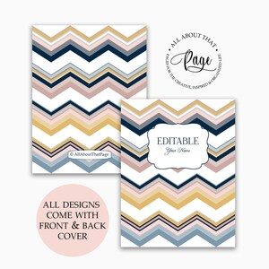 Editable Binder Covers and Spines, 3 Ring Notebook Cover, Editable ...