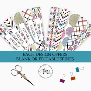 Editable Binder Covers and Spines, 3 Ring Notebook Cover, Editable ...