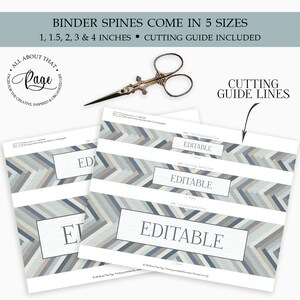 Editable Binder Covers and Spines, 3 Ring Notebook Cover, Editable ...