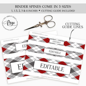 Editable Binder Covers and Spines, 3 Ring Notebook Cover, Editable ...