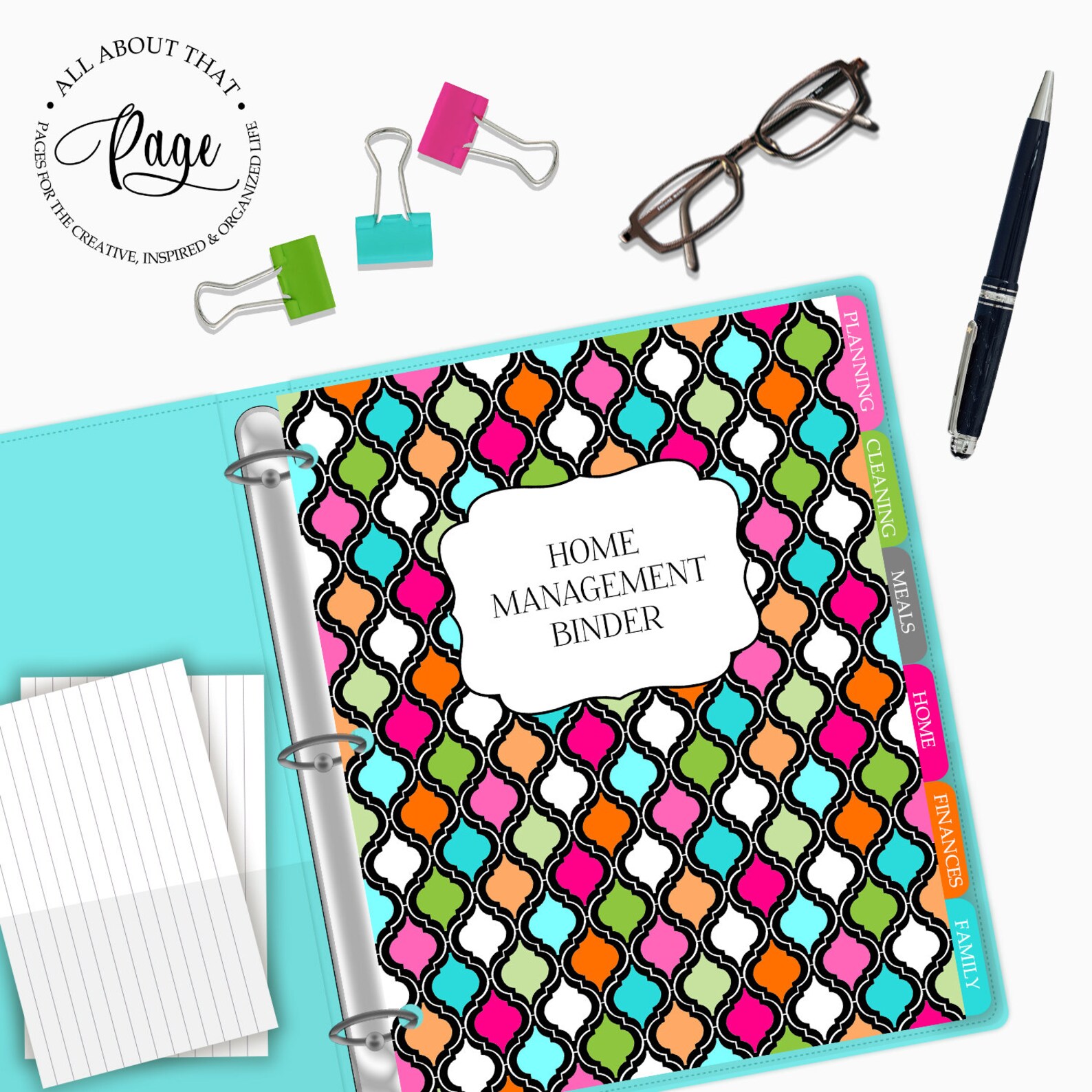 Editable Binder Covers and Spines 3 Ring Notebook Cover | Etsy