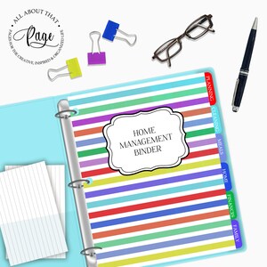 Editable Binder Covers and Spines, 3 Ring Notebook Cover, Editable ...