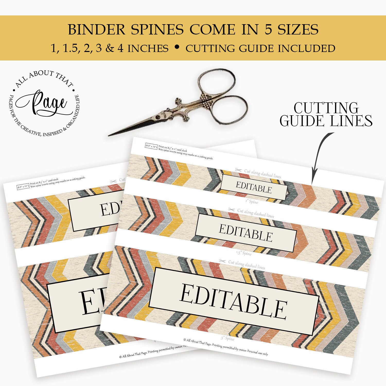 Editable Binder Covers and Spines, 3 Ring Notebook Cover, Editable ...