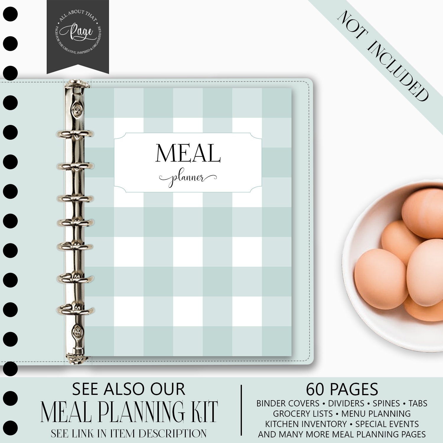 EDITABLE Grocery List & Weekly Meal Planner Printable - Etsy
