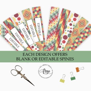 Editable Binder Covers and Spines, 3 Ring Notebook Cover, Editable ...