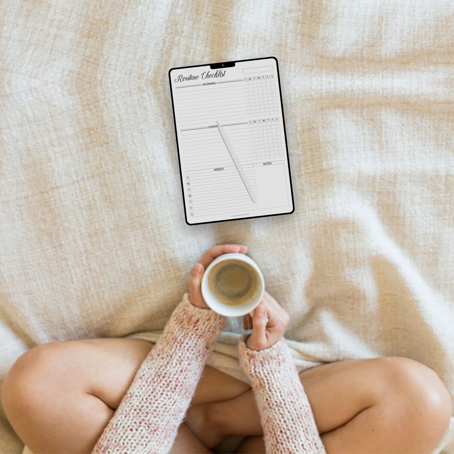 Routine Checklist, Weekly Planner Printable, Morning Evening Routines ...