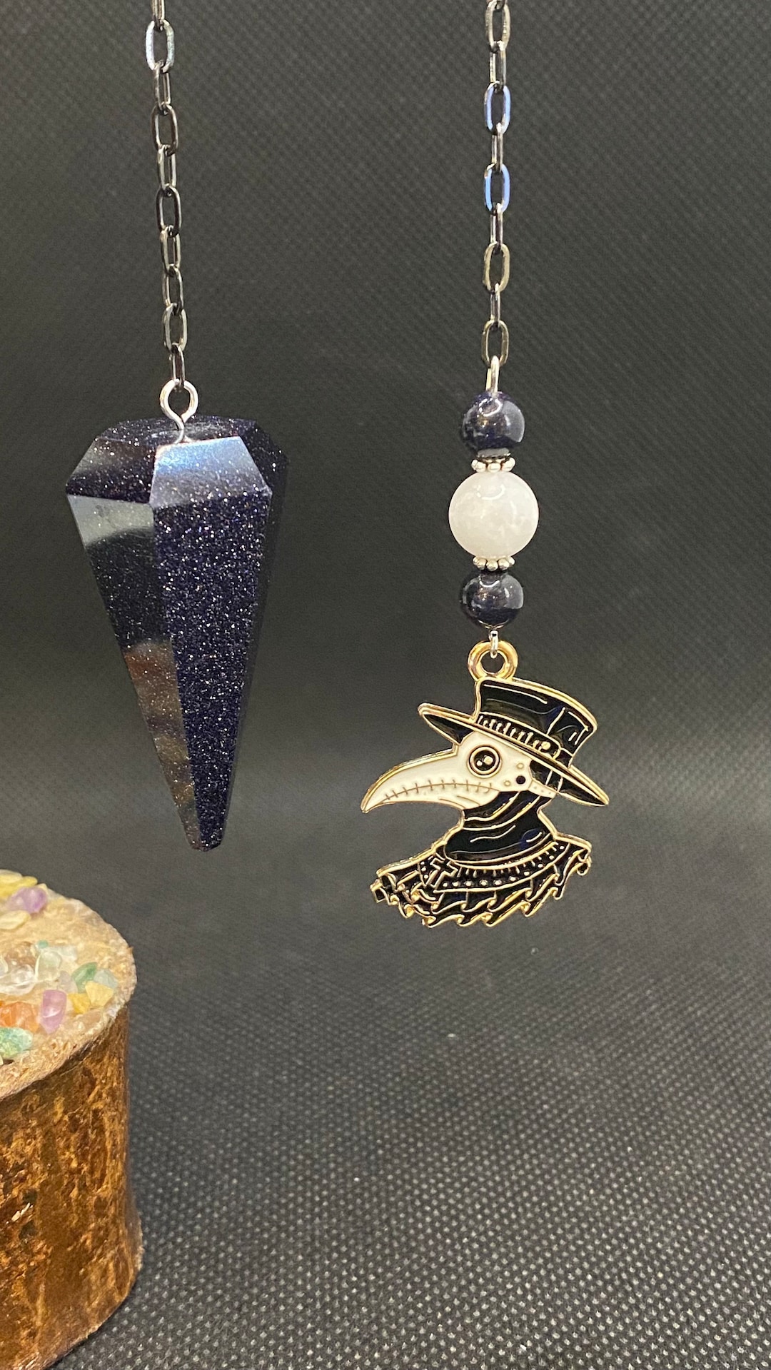 Blue Goldstone Pendulum/healing, Dowsing, Energy Balancing, Christmas ...