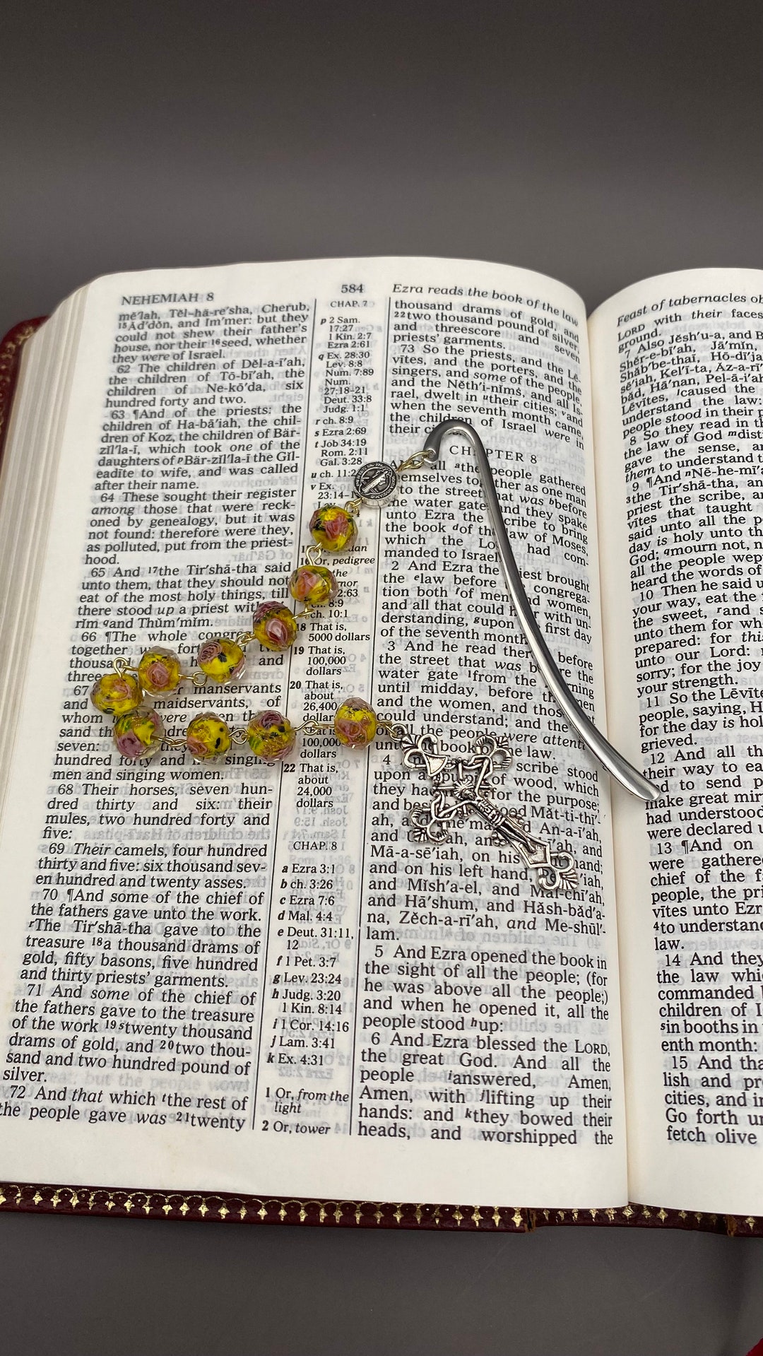 Catholic Bookmark, One Decade Rosary, Spiritual Gifts, First Communion ...