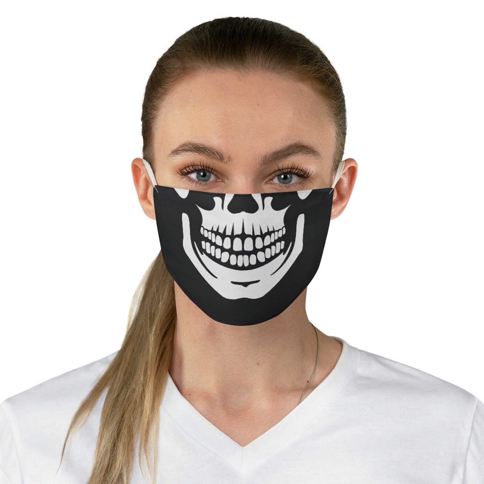 Skull Mouth Fabric Face Mask - Etsy