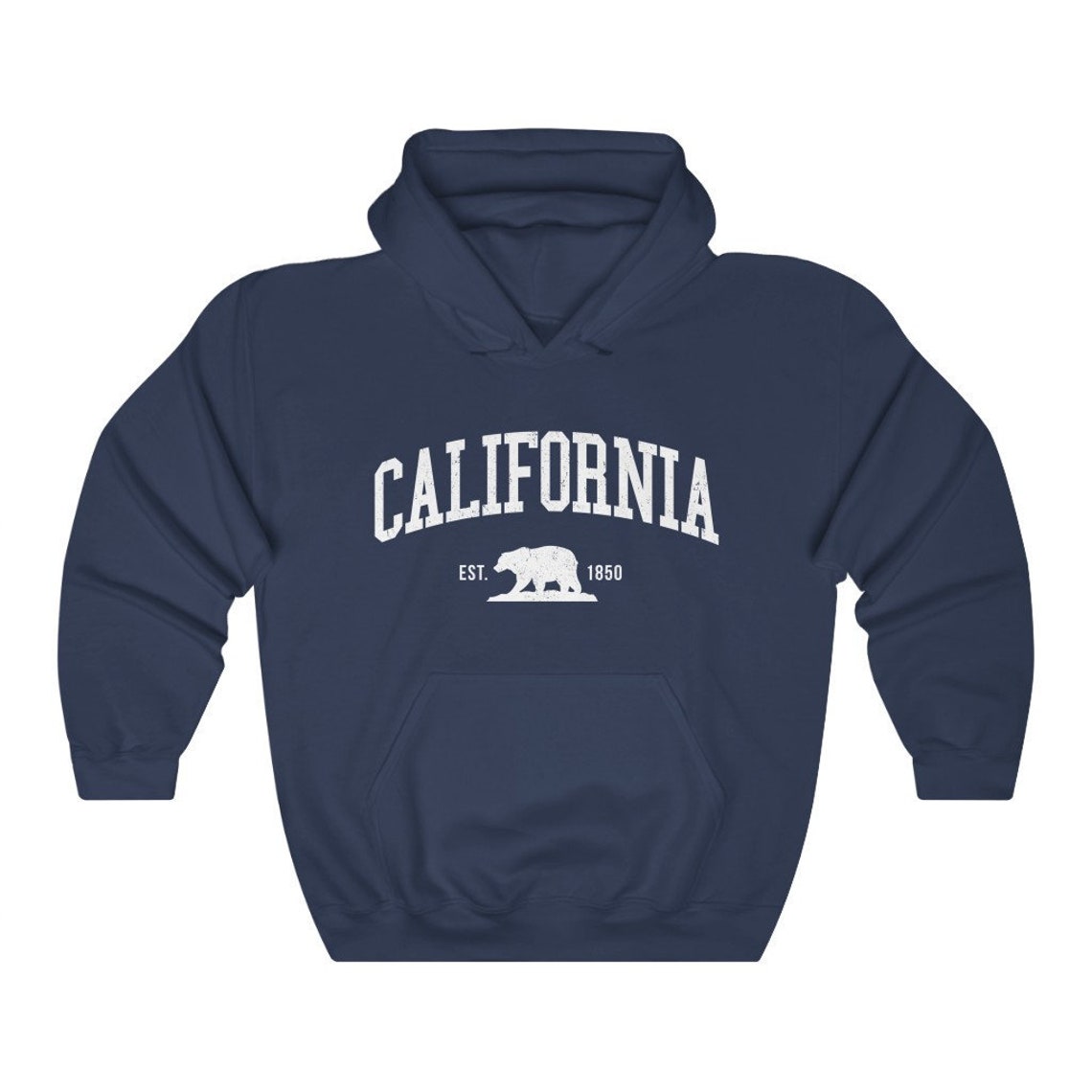 California Hooded Sweatshirt | Etsy