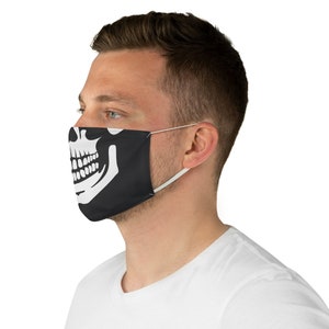 Skull Mouth Fabric Face Mask - Etsy
