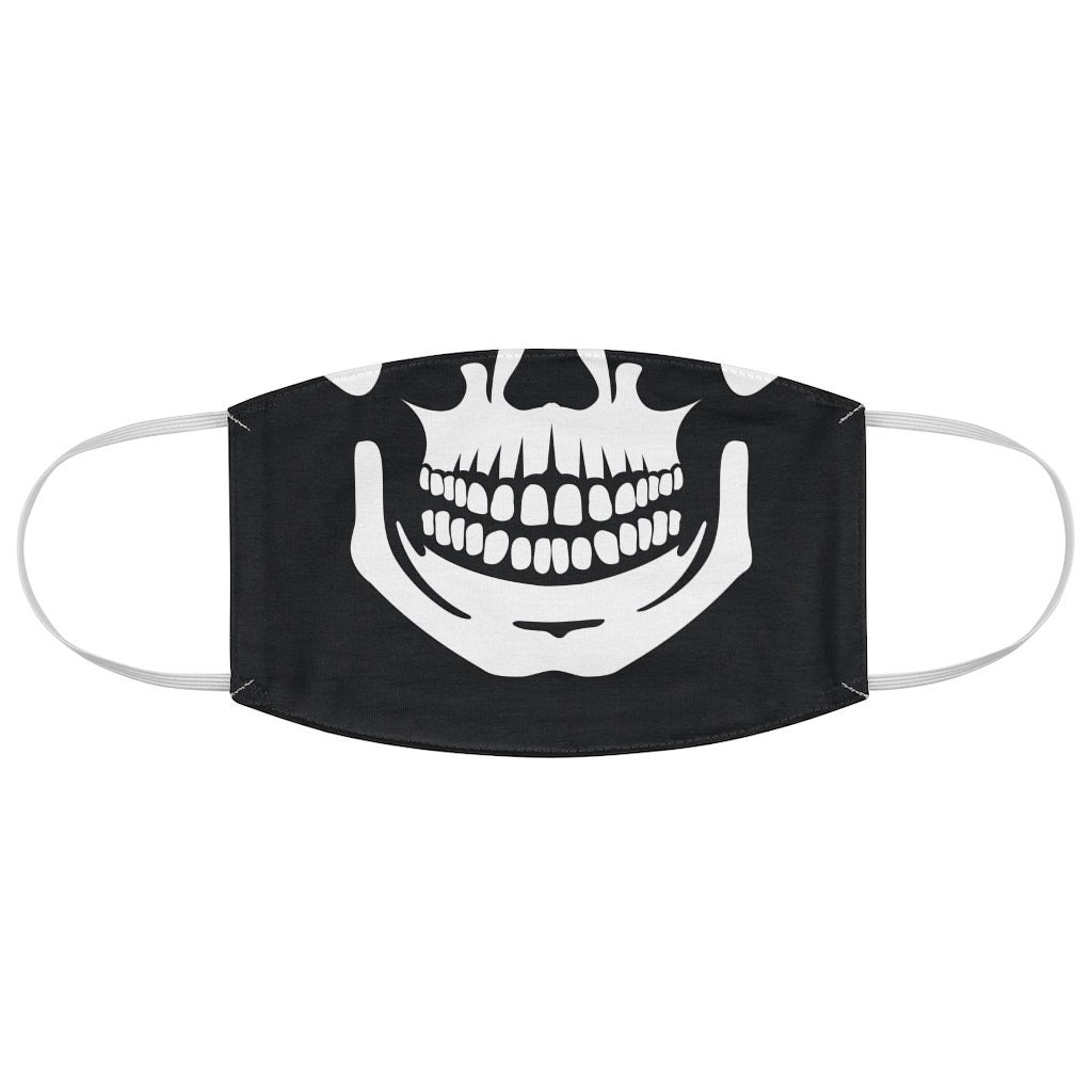 Skull Mouth Fabric Face Mask - Etsy