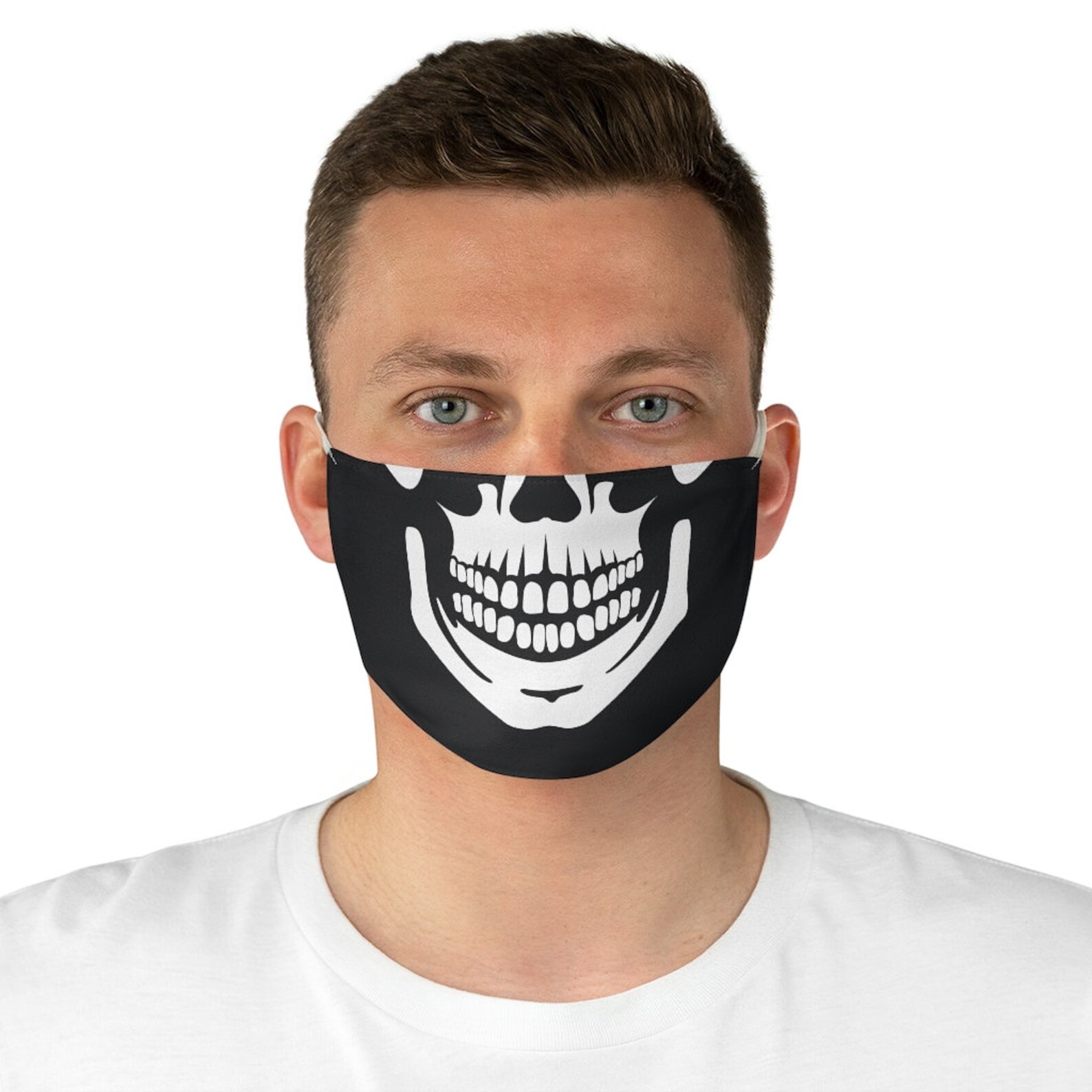 Skull Mouth Fabric Face Mask - Etsy