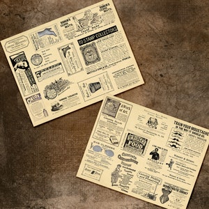 Vintage Advertisements | Digital Advertising Cuts - Etsy