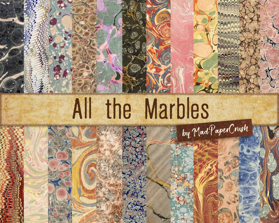 Marbled End Papers | Junk Journal Backgrounds | Vintage Endpapers - Etsy