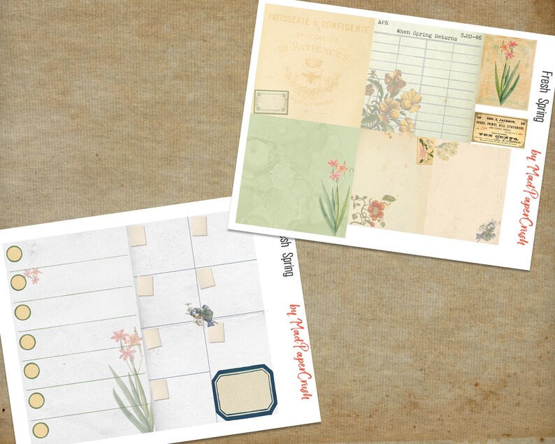 Printable Planner | Digital Planner | Spring Theme Planner Kit - Etsy