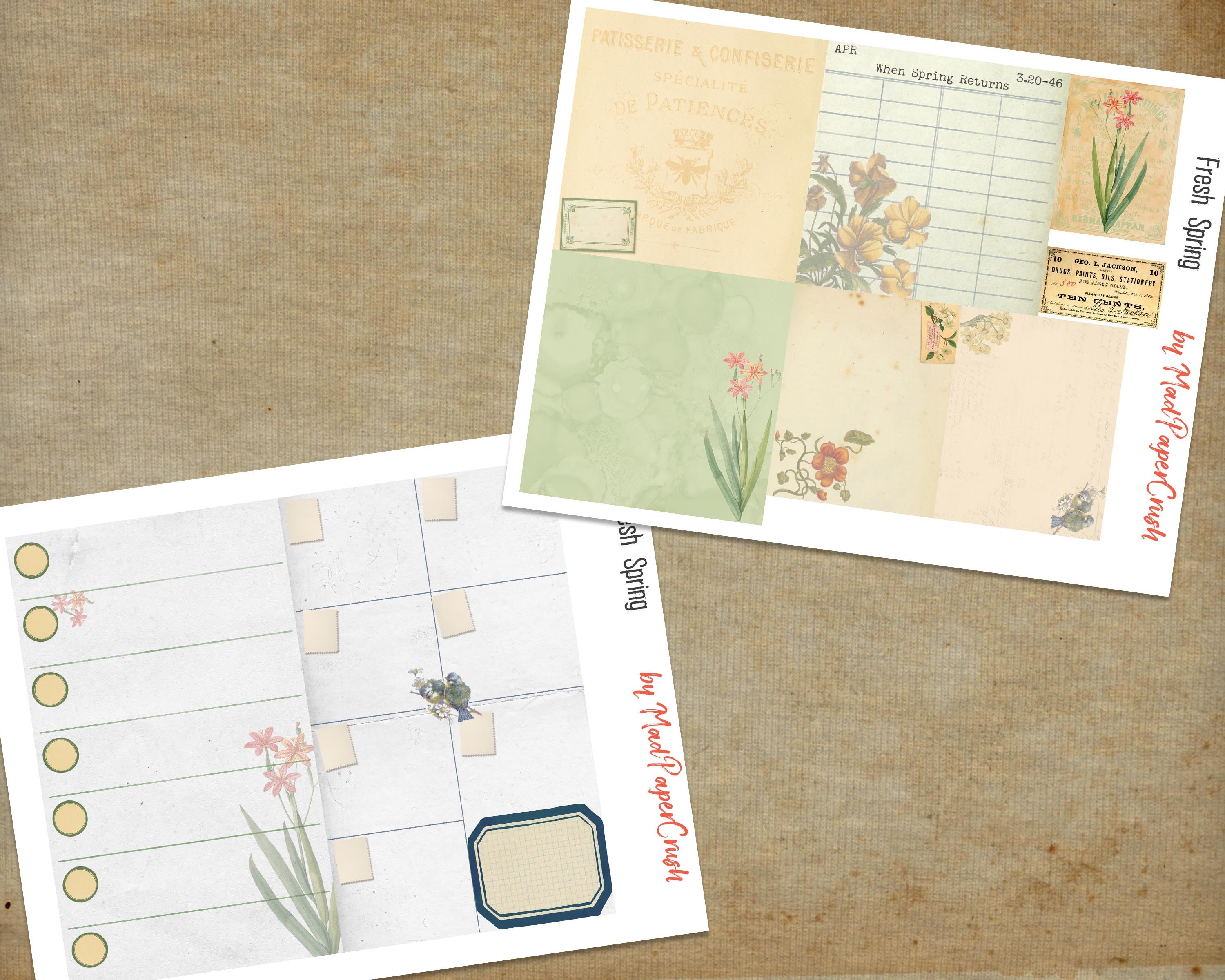 Printable Planner | Digital Planner | Spring Theme Planner Kit - Etsy