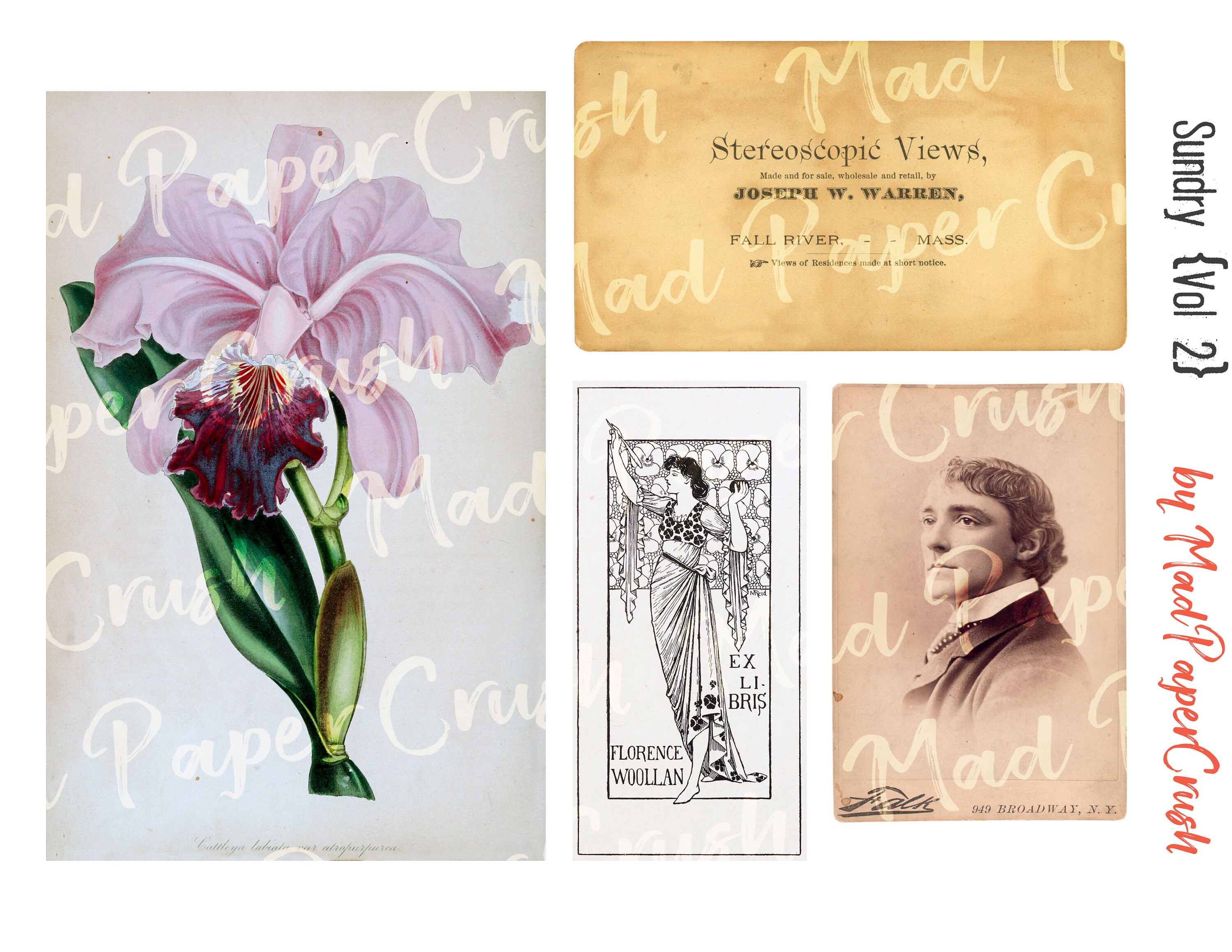 Vintage Ephemera Digital Ephemera Journal Supplies - Etsy