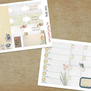 Printable Planner | Digital Planner | Spring Theme Planner Kit - Etsy