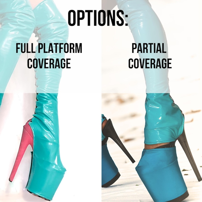 Thigh High Boot Covers for Platform Heels | Thigh-high Trapezeboots ...