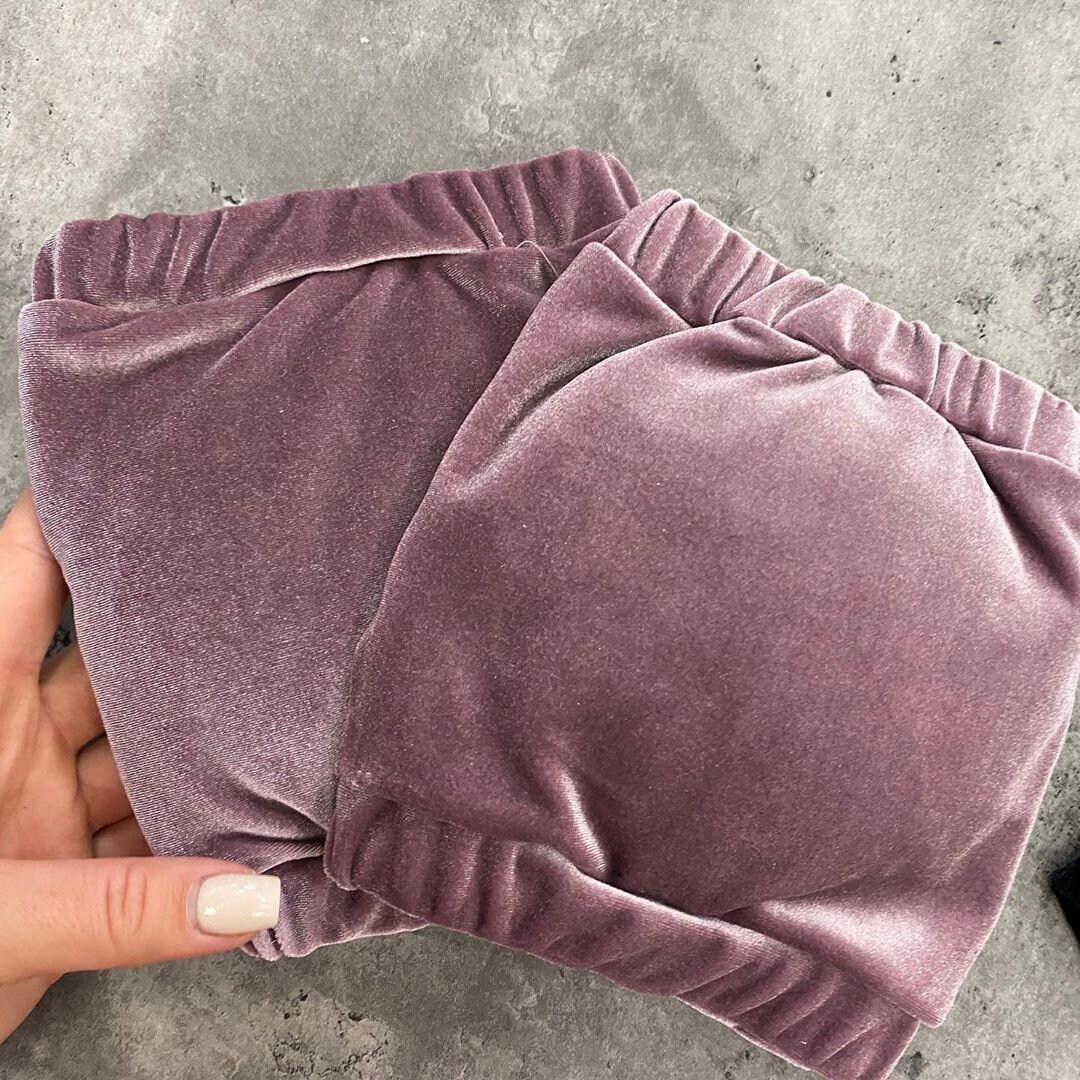 Grip Knee Pads for Dancing, Soft Kneecaps With Hole to Grip, Velvet ...