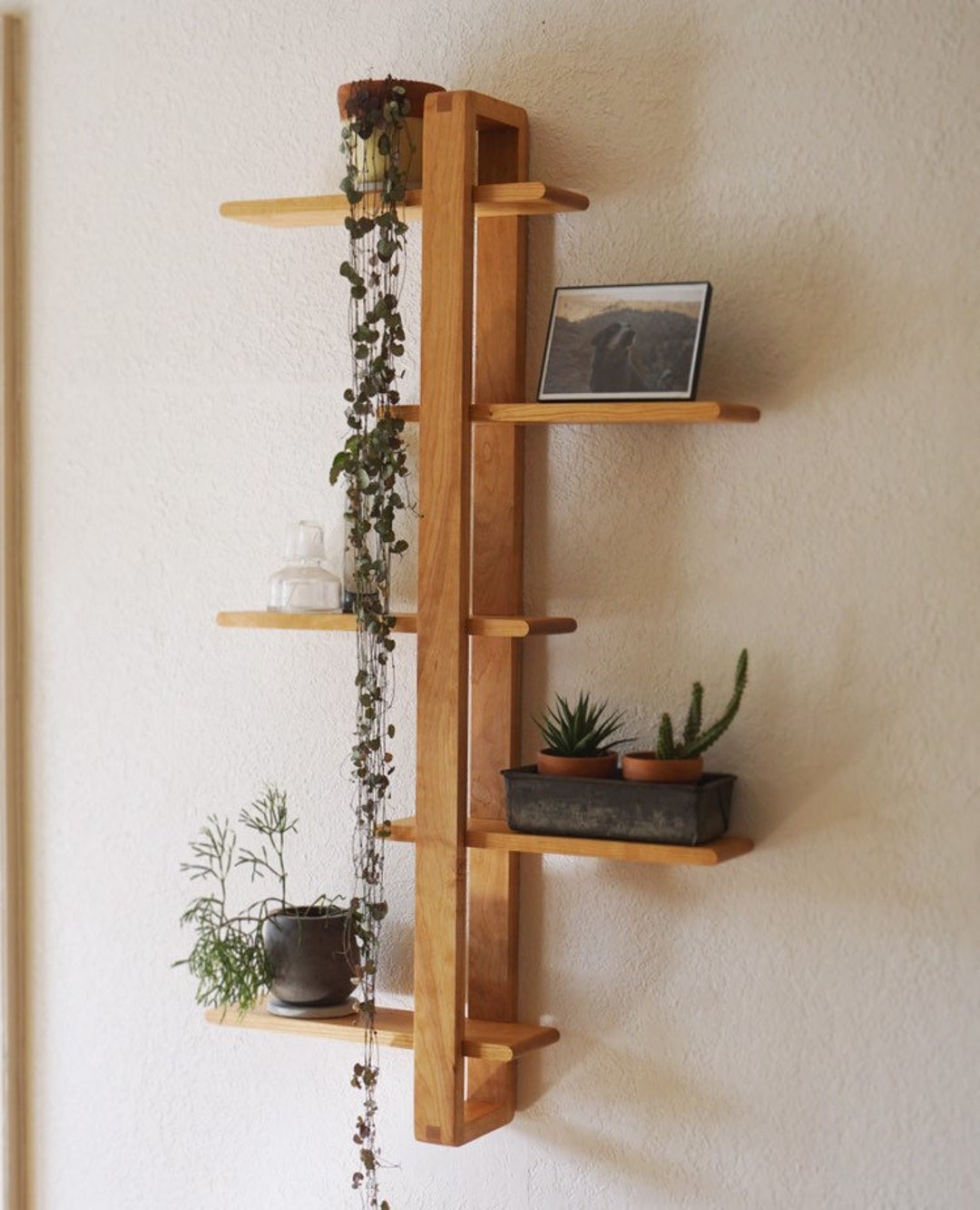 Shift Shelf, Allongé — Modern Floating Handmade Wall Shelves, for Plants, Books, Display, Decor ...