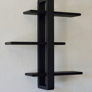 Blackened Ash Shift Shelf - the Original Design - Solid Ash Wall Shelf ...