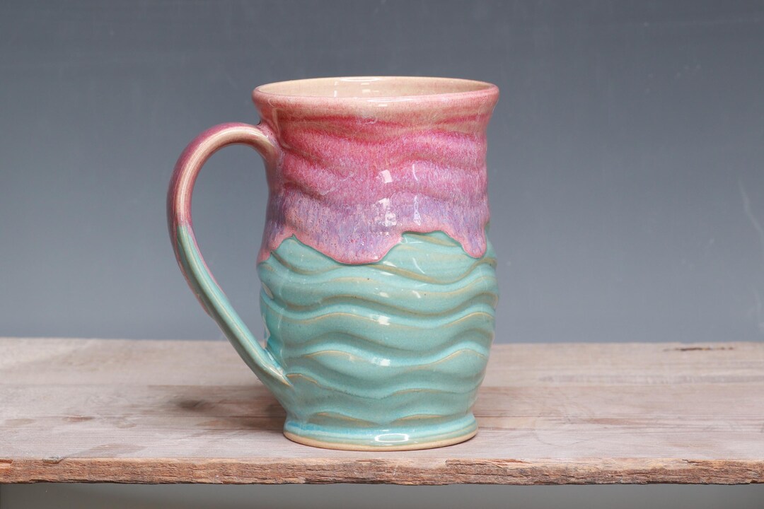 Raspberry Mist and Norse Blue Mug 18-20 Oz. - Etsy