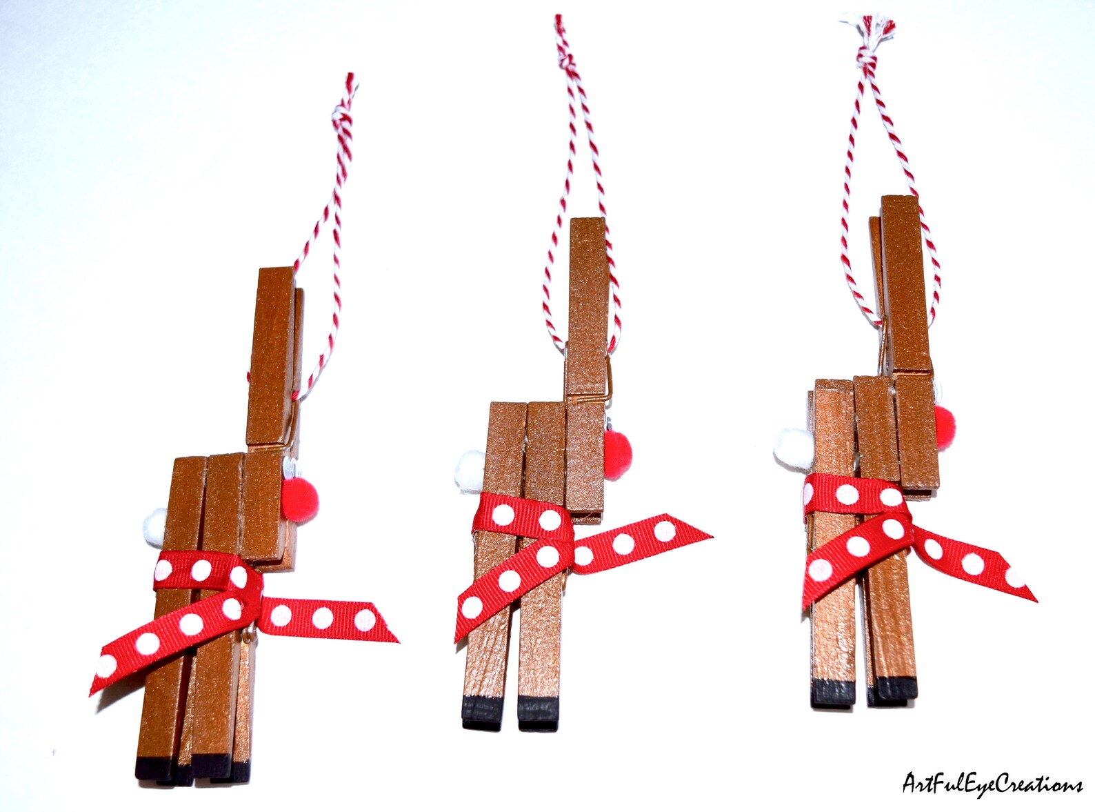 Rudolph Red-nosed Reindeer Clothespin Ornament - Etsy