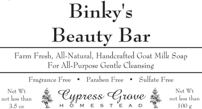 Binky's Beauty Bar Goat Milk Soap unscented - Etsy