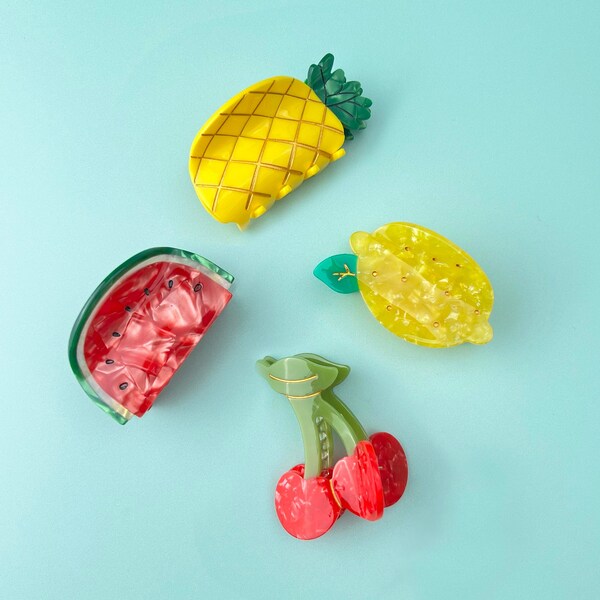 Fruit Hair Clips - Etsy
