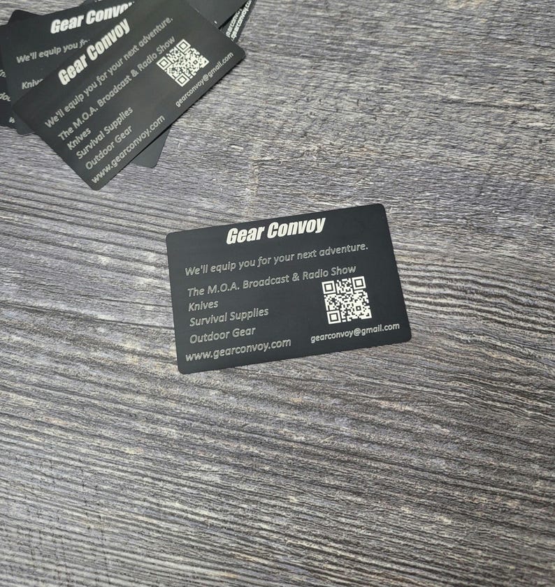 Custom Laser Engraved Metal Business Cards - Etsy