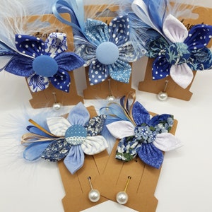 blue cornflower buttonhole