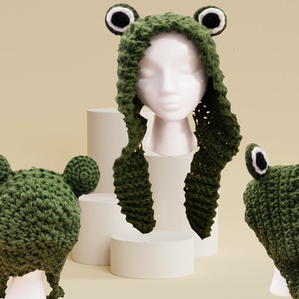 Crochet Frog Hat Patterns - Etsy