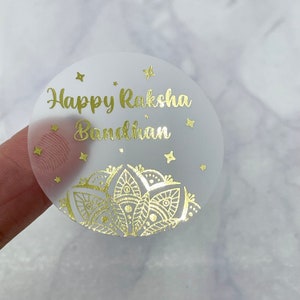 Happy Raksha Bandhan Stickers, Mandala Rakhi Stickers, Happy Rakhi ...