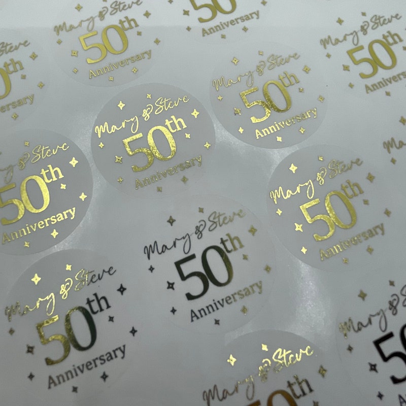 50th Anniversary Tag - Etsy