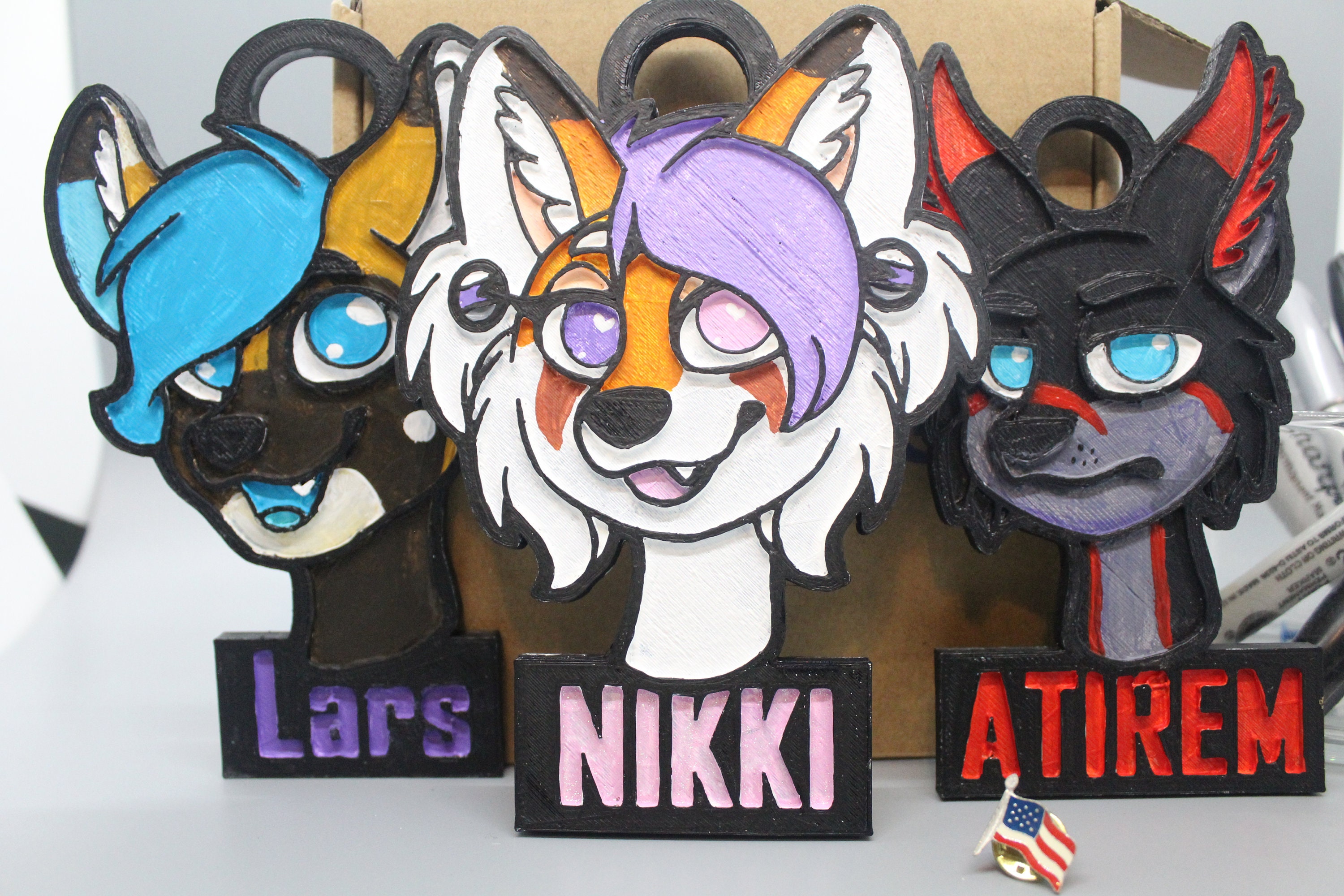 Custom 3D-Printed Furry Badges / Comic-Con Badges | Etsy