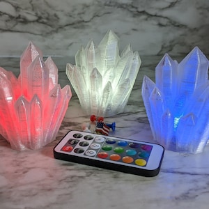 Mini Crystal Lamp - RGB - Wireless (3D Printed) - Etsy