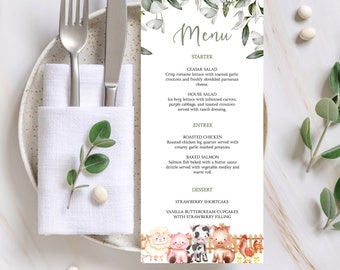 Farm Menu Template - Etsy