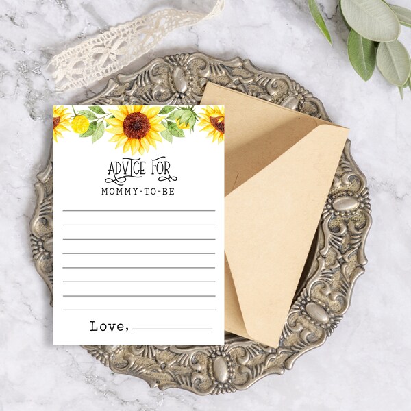 Ocean Baby Shower Advice Card Under the Sea Baby Shower Advice Card ...