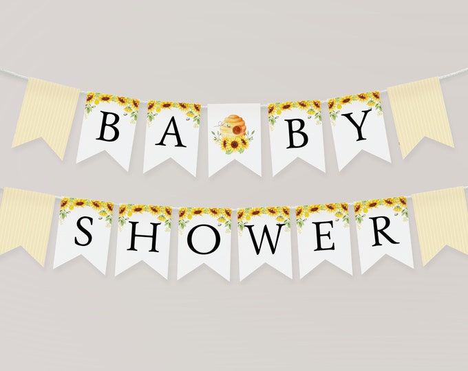 Bee Baby Shower Banner,bee Baby Shower Decor,mama to Bee Baby Shower ...